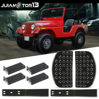 Fit For Willys CJ2A CJ3A CJ3B M38 CJ5 Jeep Pair Side Step Kit New w ...