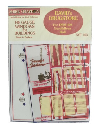 Shire Graphics HO 203-DAVID'S DRUGSTORE | eBay