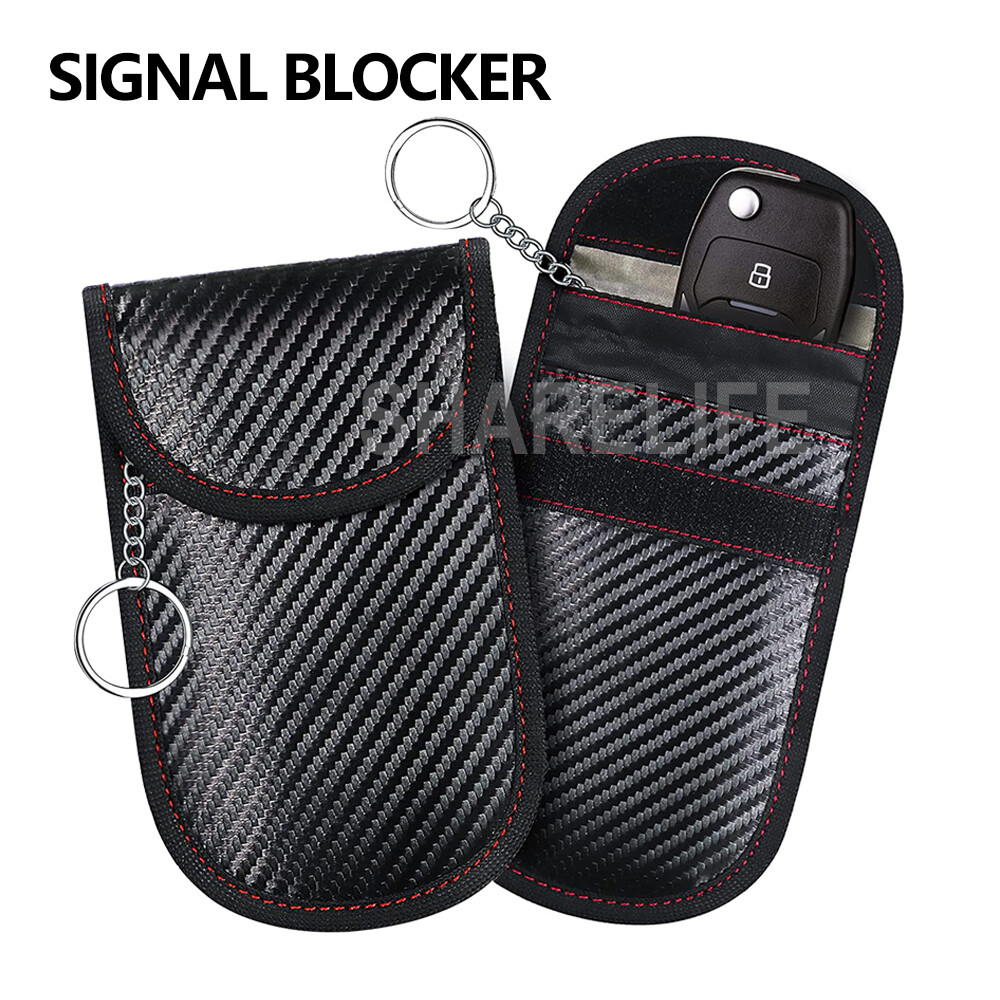 Car Key Signal Blocker Case Faraday Cage Fob Pouch Keyless RFID ...