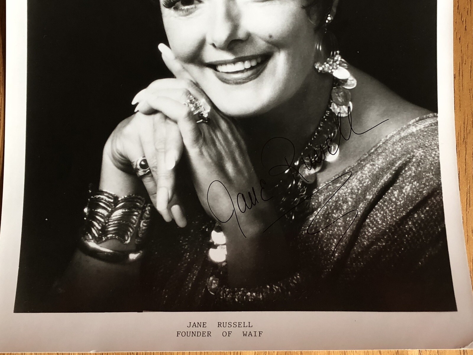 Hollywood Bombshell & Actress Jane Russell Autographed Photo | eBay