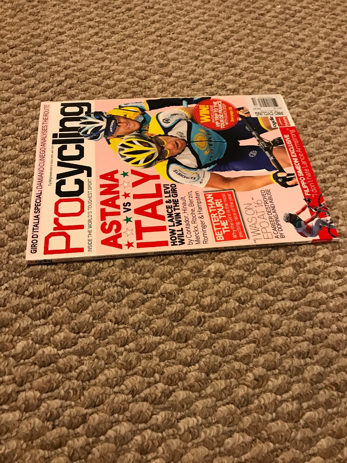 Pro Cycling Magazine May 09 Issue 125 Astana Lance Armstrong GIRO ...