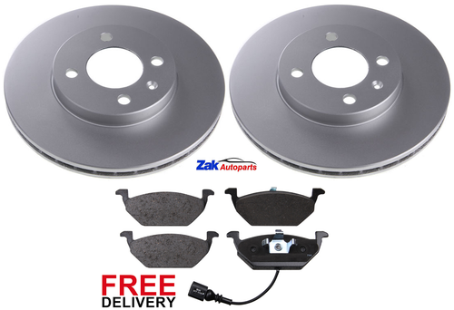 FOR VW POLO 9N (2001-2008) 1.2 1.4 1.6 1.9 FRONT 2 BRAKE DISCS & PADS ...