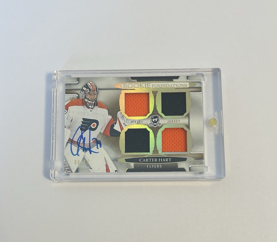 Carter Hart 2018-19 Upper Deck The Cup Rookie Foundations Autograph /15 ...