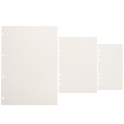 3 Books Journal Refill Paper: Unlined Blank Refillable Paper 6 Hole ...