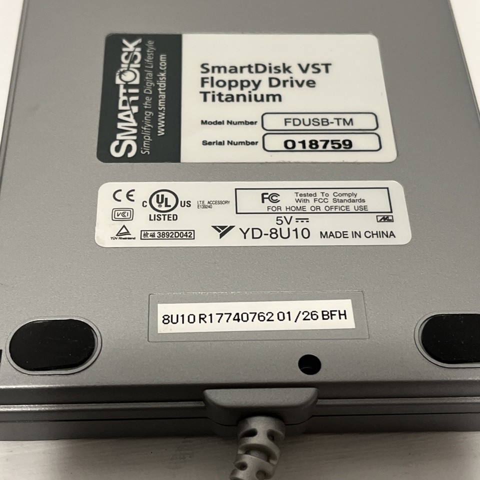 Smartdisk VST FDUSB-TM Titanium 3.5" Floppy Disk Drive USB Powered | eBay
