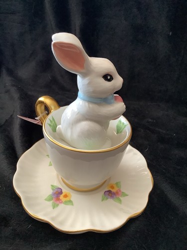 Bunny Rabbit In a Teacup -Super Cute! | eBay