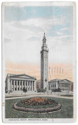 Postcard MA Springfield Massachusetts Municipal Group, c1922, Buildings ...
