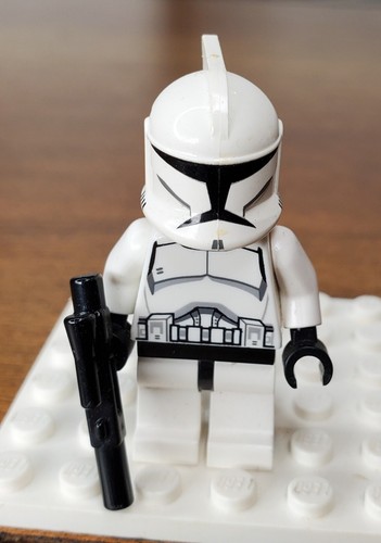 LEGO Star Wars Clone Trooper Minifigure sw0442 White Phase 1 Episode 2 ...