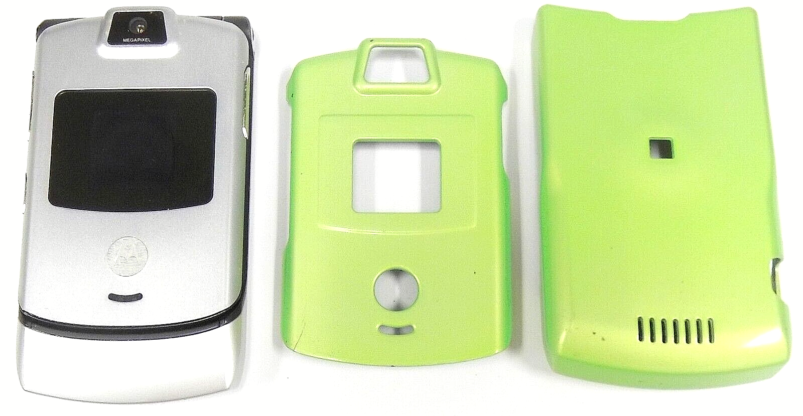 Motorola RAZR V3m - Silver and Black ( Cricket CDMA ) Rare Flip Phone ...