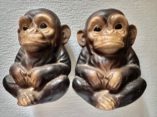 Vintage Two Monkeys Salt/Pepper Shakers, Made in Japan | eBay