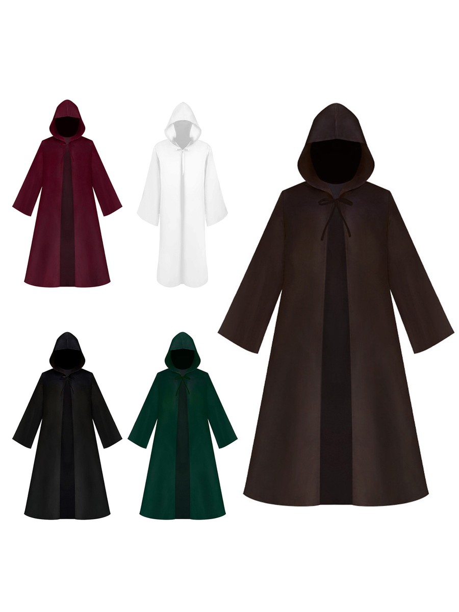 Black Hooded Robe Costume