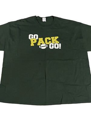 Green Bay Packers NFL Sport Team Apparel “Go Pack Go” Green T-shirt ...