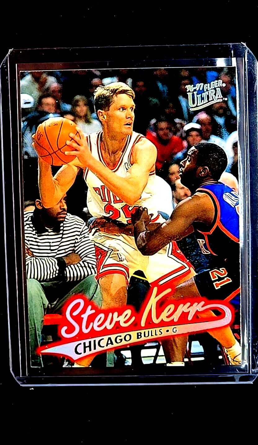 1996 1996-97 Fleer Ultra #162 Steve Kerr Chicago Bulls Basketball Card ...