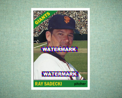 Ray Sadecki San Francisco Giants 1966 Style Custom Baseball Art Card | eBay