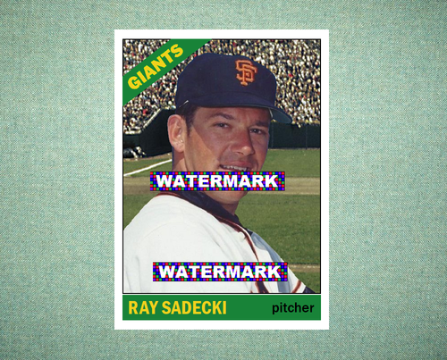 Ray Sadecki San Francisco Giants 1966 Style Custom Baseball Art Card | eBay