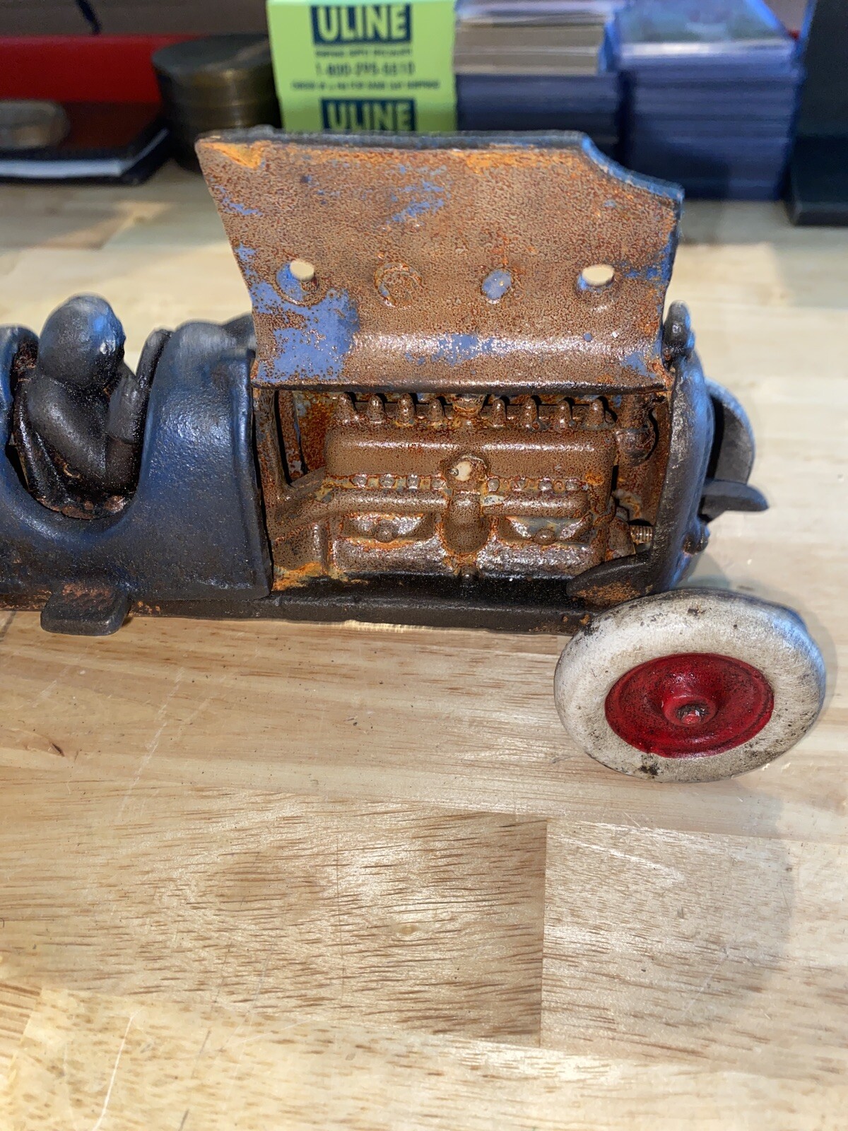 Racer Race Car Cast Iron Patina NASCAR Formula Indy 500 Collector Metal ...