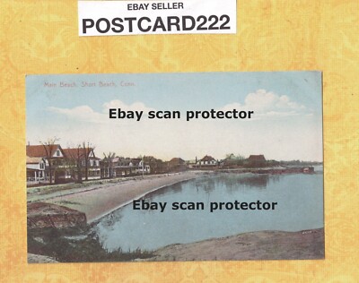 CT Short Beach Branford area 1908-14 antique postcard HOUSES AT MAIN ...