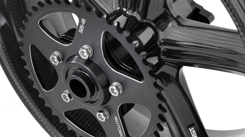 Rotobox Boost Carbon Fiber Wheel Set Rims Wheels Kawasaki H2 H2R /SX ...