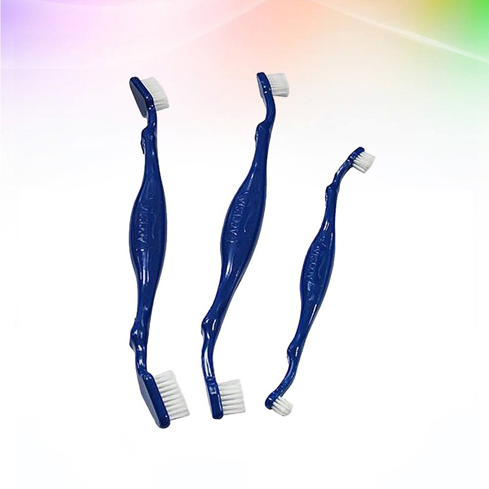 3 Pcs Canine Dental Hygiene Brushes Double Sided Toothbrush for Pet ...