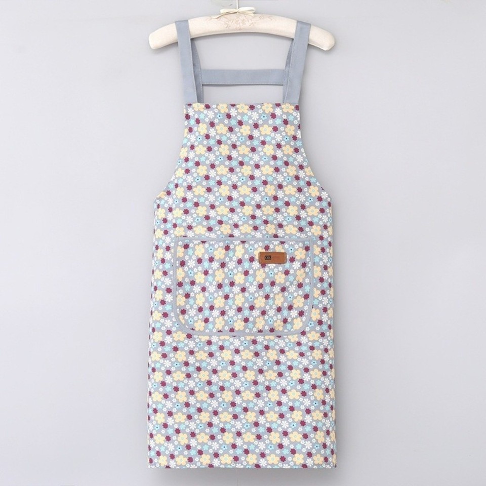 Waterproof Cooking Apron Polyester Work Clothes Cafe Overalls Home ...