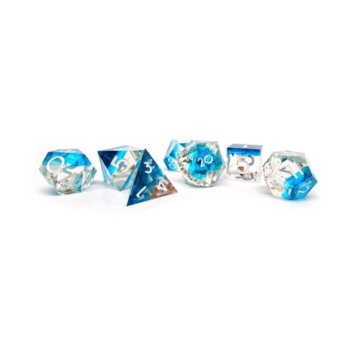 Easy Roller Dice - Standard Shapes, 12-16mm Poly Set - Metallic Shadows ...