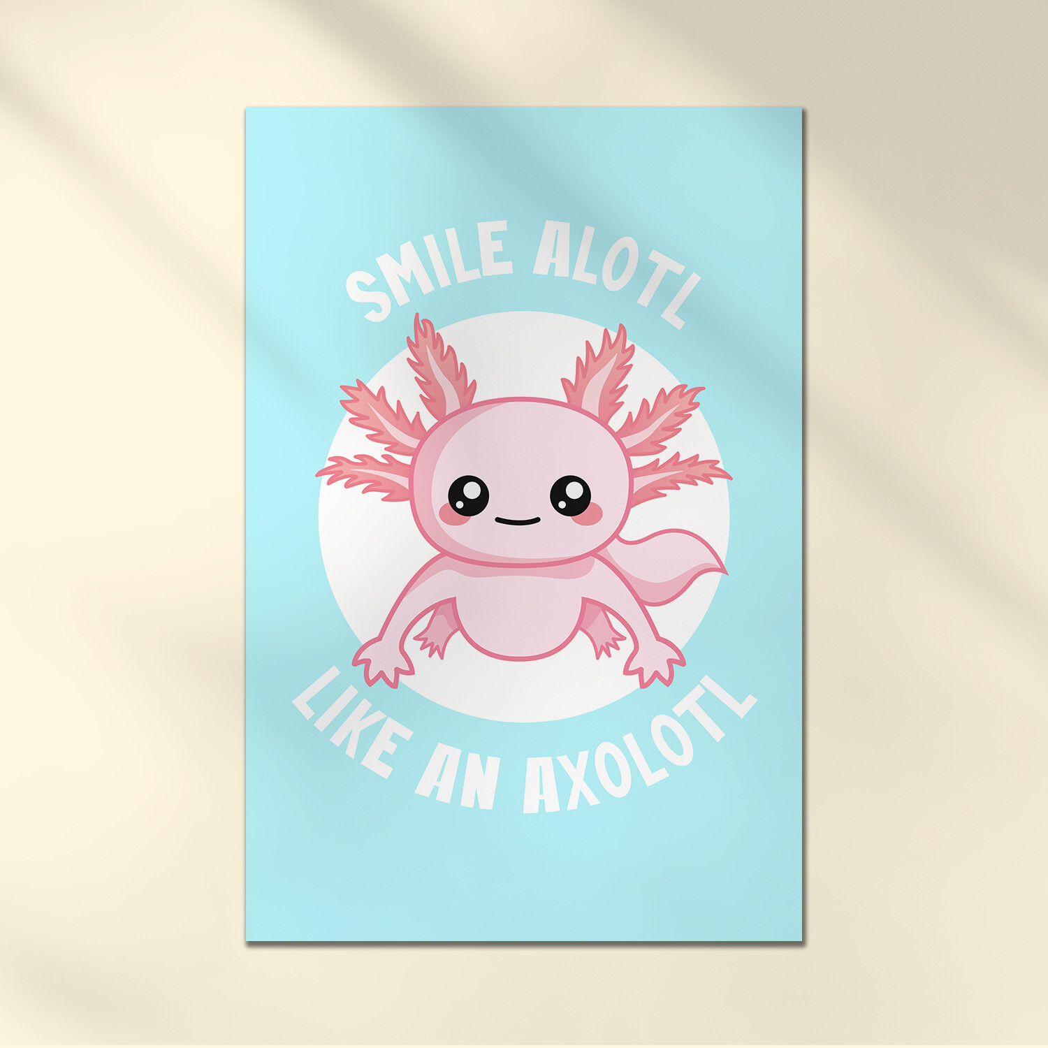 Cute Axolotl Smiling