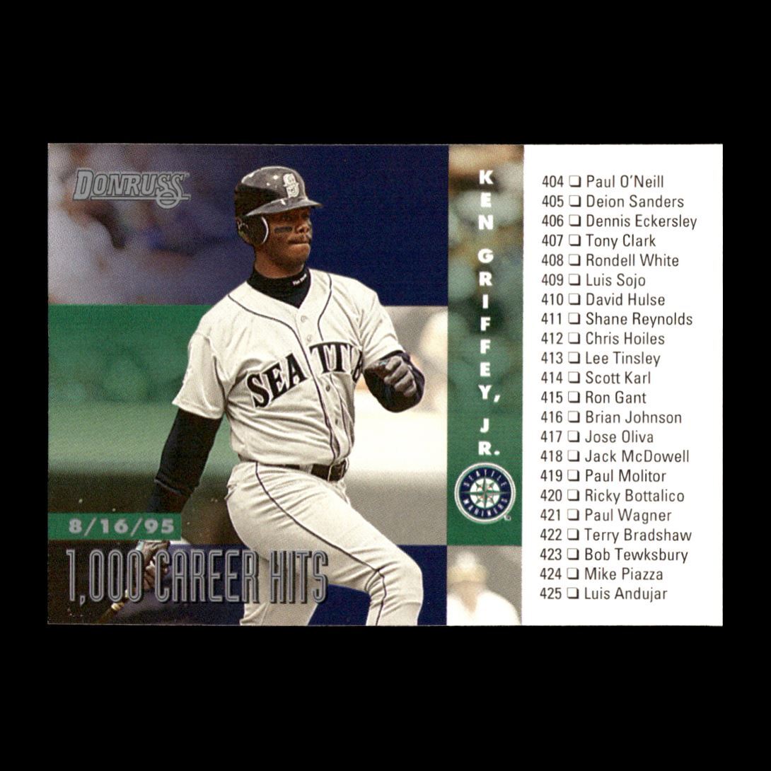 Ken Griffey Jr. 1995 Donruss Seattle Mariners #490 R315I 76 | eBay
