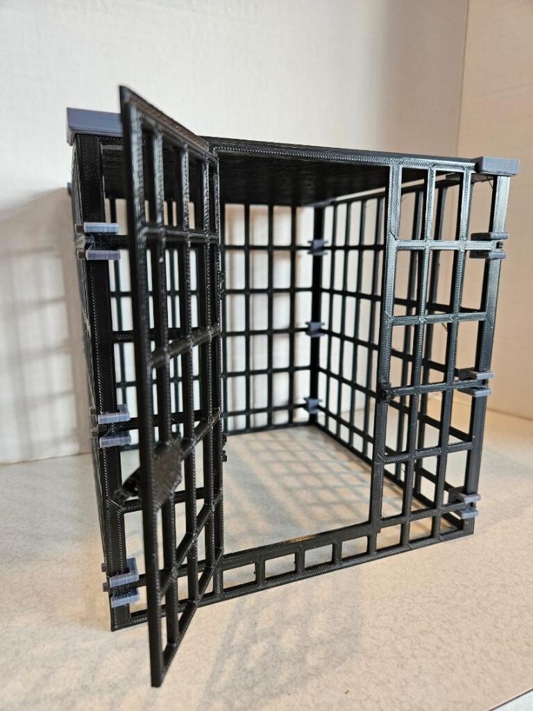 Custom 1:12 Scale Jail Prison Cell Diorama Prop Set for 6" GI JOE ...