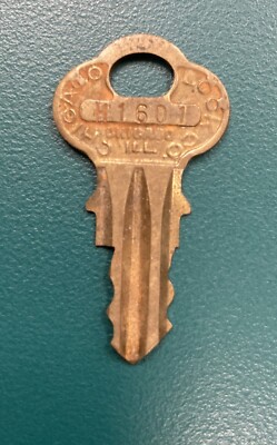 Chicago Lock Co. Key #H 1601 - Vintage - Brass - for Gumball, Arcade ...