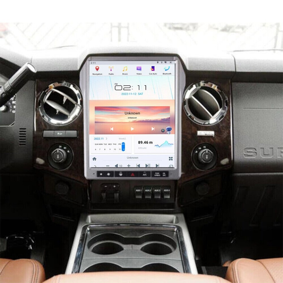 12.3" Android Tesla Vertical Screen GPS Navi Radio for Ford F250 F350 ...