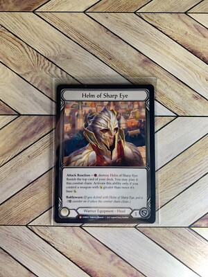 FAB - Helm of Sharp Eye - 1ST ED - Everfest - Flesh and Blood TCG | eBay