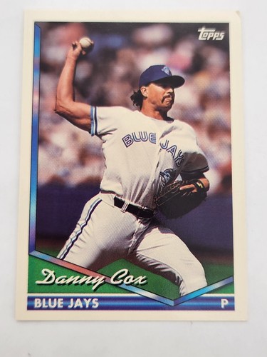 1994 Topps Toronto Blue Jays Baseball Card #582 Danny Cox | eBay