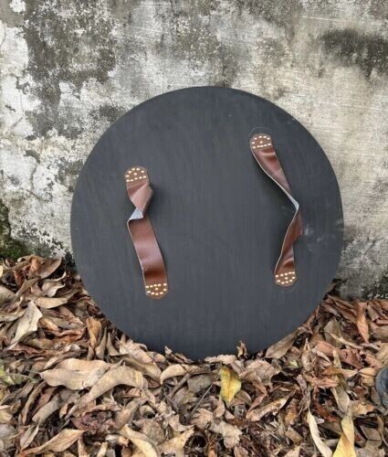 Wooden Warrior Viking Round Shield Knight Battle Medieval Carving ...