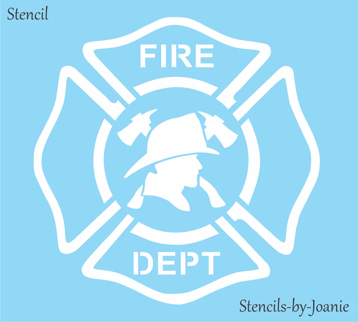 Firefighter Stencil