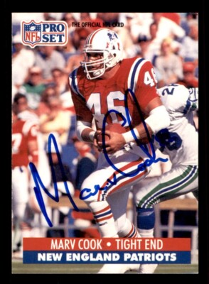 1991 Pro Set Football #227 Marv Cook Signed Autograph (no COA) | eBay