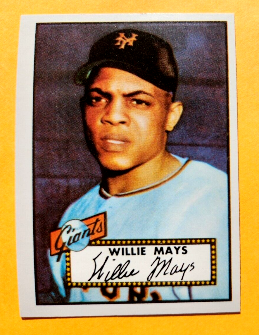 1983 Topps REPRINT SERIES '52 Willie Mays New York Giants # 261 NRMT-MT ...