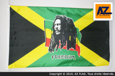 BOB MARLEY FLAG 3' x 5' - RASTA JAMAICA FLAGS 90 x 150 cm - BANNER 3x5 ...