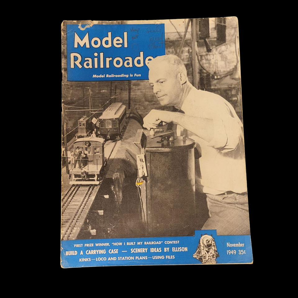 Vintage Model Railroader Train Classic Scenery Tips & Plans Magazine ...