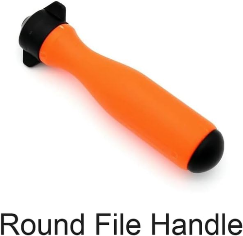 2 Pack round File Handle with Ajustable Tightening Nut Plastic Nylon ...