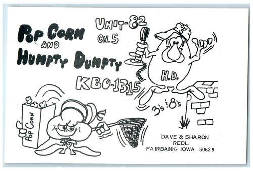 c1920 Dave & Sharon Redl Cartoon Correspondence Fairbank Iowa Unposted ...