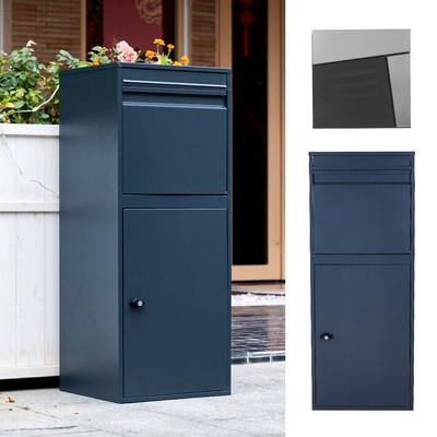 Outdoor Lockable Metal Parcel Delivery Secure Drop Box Storage Letter ...