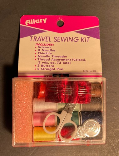 Allary Home and Travel Sewing Kit Needles Various Colored Thread ...