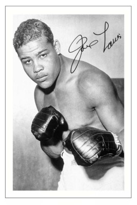 JOE LOUIS Signed Autograph PHOTO Fan Gift Signature Print BOXING Boxer ...