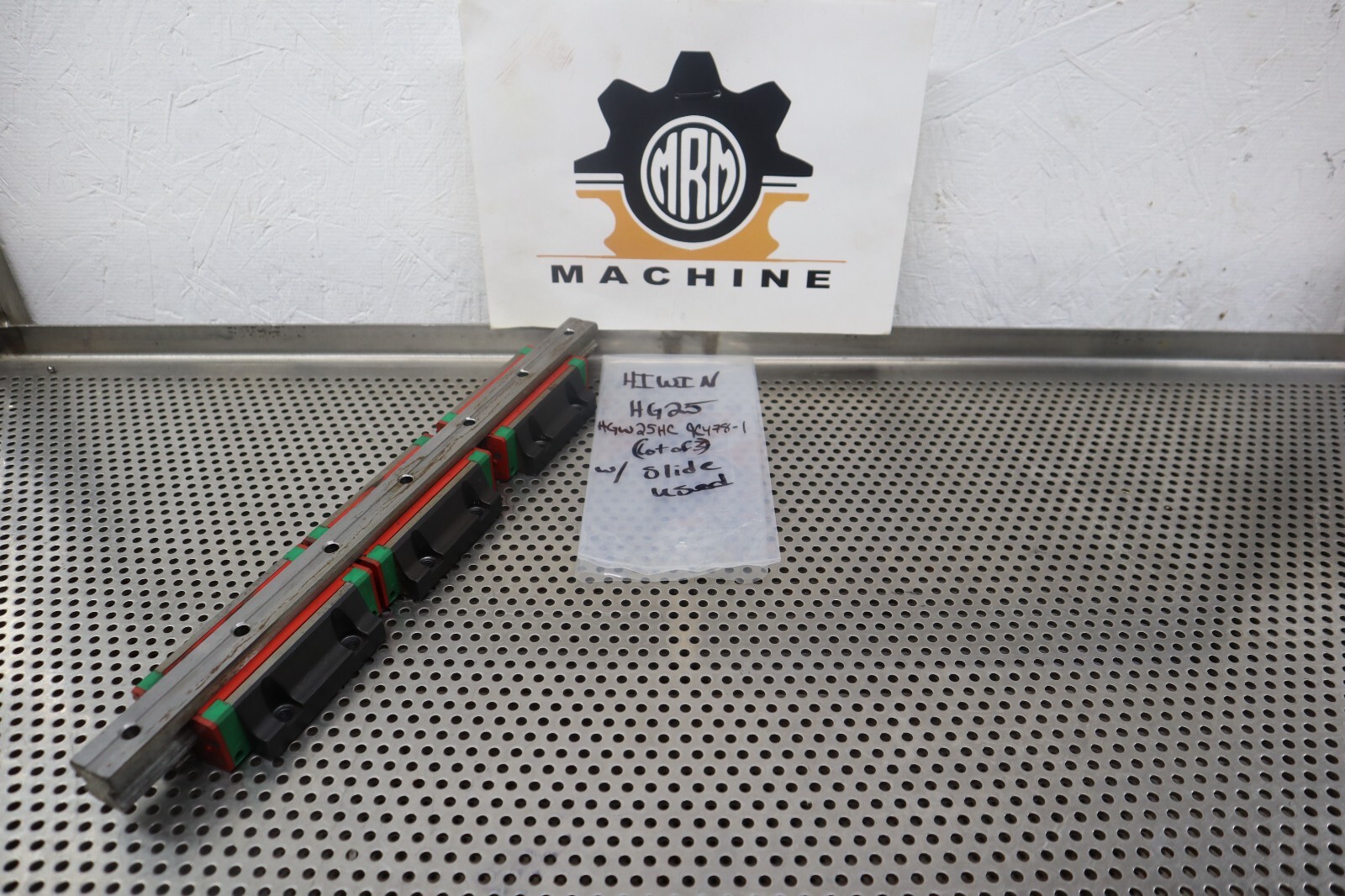 HIWIN (3) HG25 HGW25HC 9C478-1 Linear Bearing Blocks With The Rail | eBay