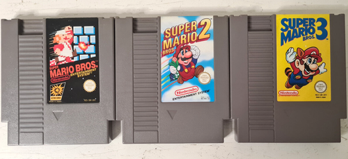 SUPER MARIO BROS. 1 2 3 NINTENDO NES VIDEO GAME CARTRIDGES EXCELLENT ...