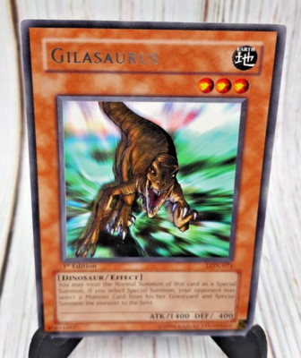 Gilasaurus - Rare 1st Edition LON-E071 - LP - YuGiOh | eBay