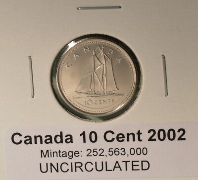 2002 Canada Dime - Uncirculated from Mint Roll | eBay