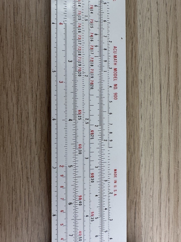 Vintage ACU-MATH Model #900 Professional Mannheim Trig Slide Rule w ...