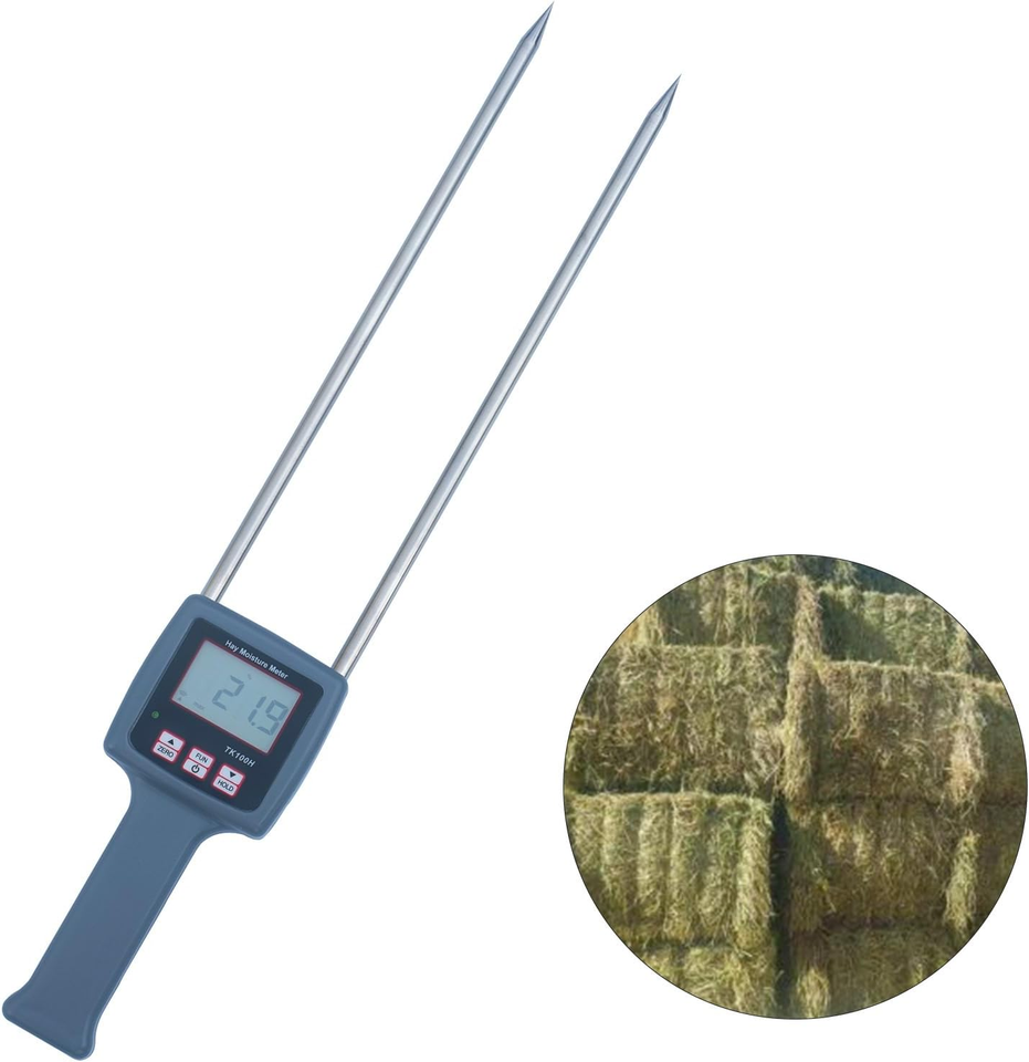 TK100H Portable Hay Moisture Meter - Precise Hay Moisture Tester with ...