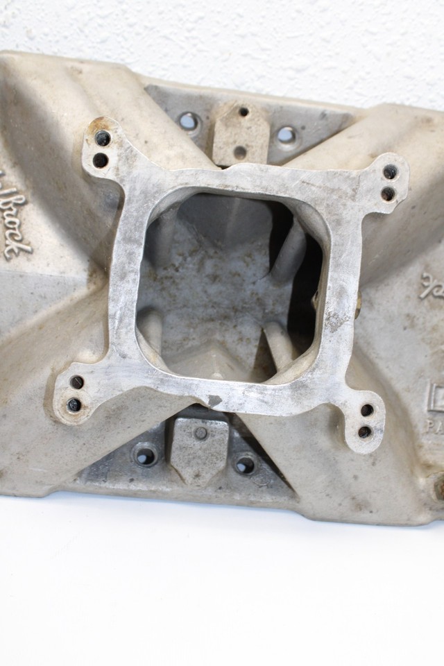 Edelbrock TM-1 Tarantula Aluminum Intake Manifold SB Chevy Nostalgia ...